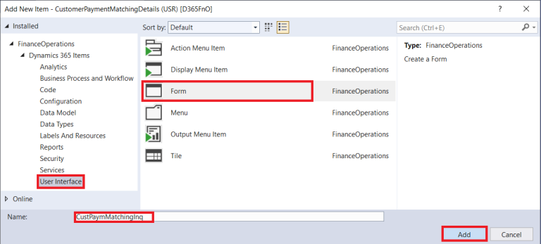 AX2012/D365FnO – HOW TO CREATE A INQUIRY FORM USING THE VIEW IN D365FnO ...