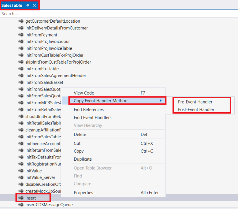 AX2012/D365FnO – WHAT IS THE EVENT HANDLER AND HOW TO CREATE PRE-EVENT AND POST-EVENT HANDLER ...